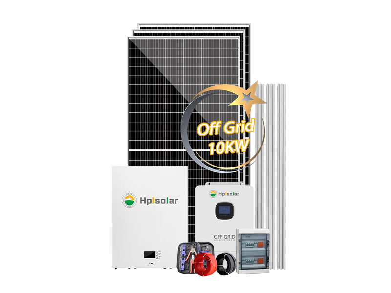 OEM/ODM Off Grid Hybrid 10KW Single Phase Solar Panel System With Battery